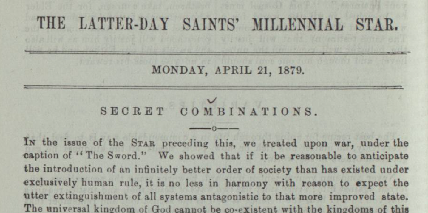 Secret Combinations – LDSAwake